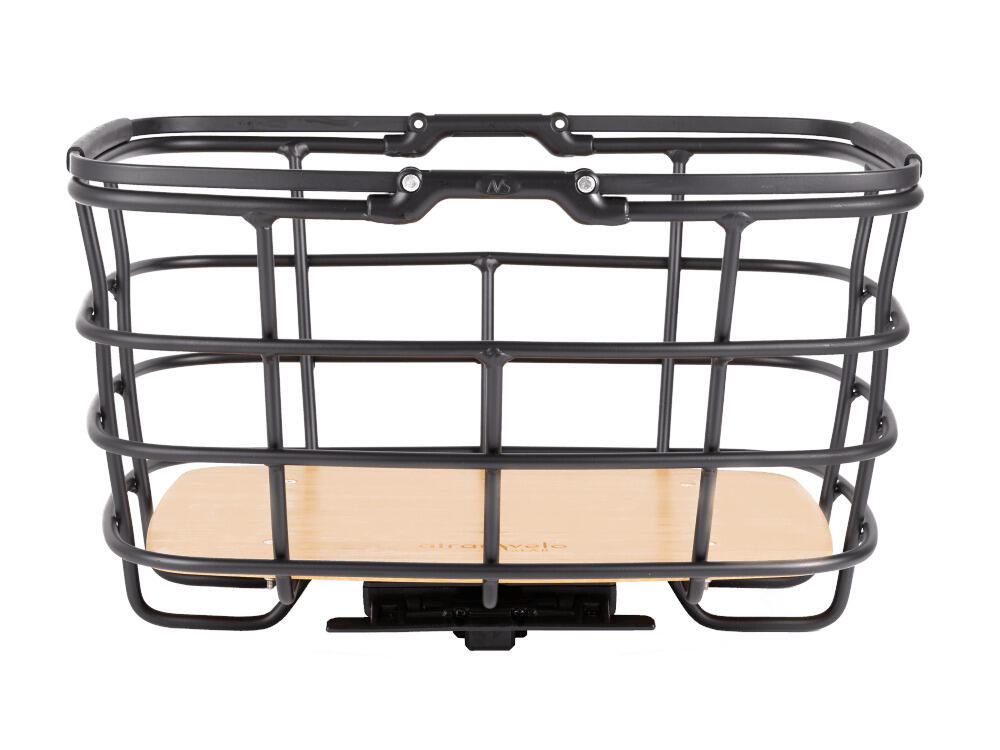 AtranVelo Cycle Basket AVS DUO Large Bamboo Base 27 Litre ATRAN VELO ...