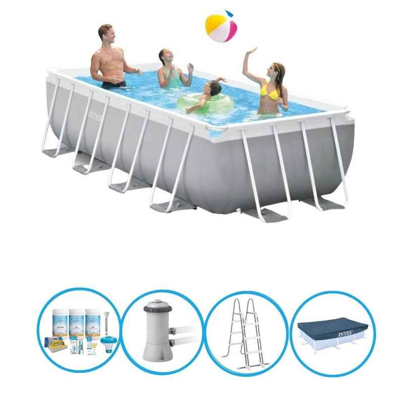 Intex Pool Prism Frame - Schwimmbad-Paket - 400x200x100 cm INTEX ...