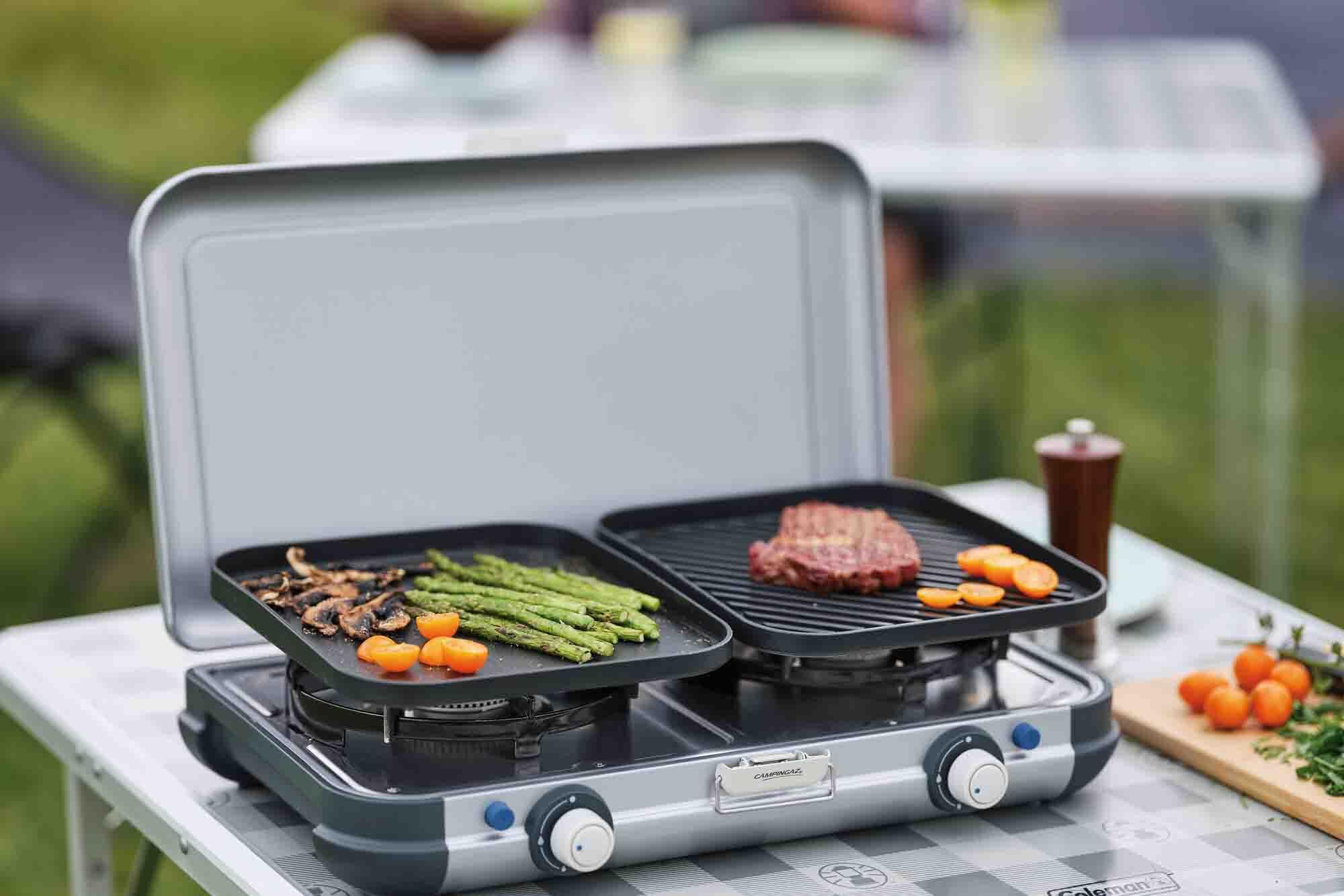 Camping Kitchen 2 Grill Go CV" Gas Table Grill Stove Campingaz ...