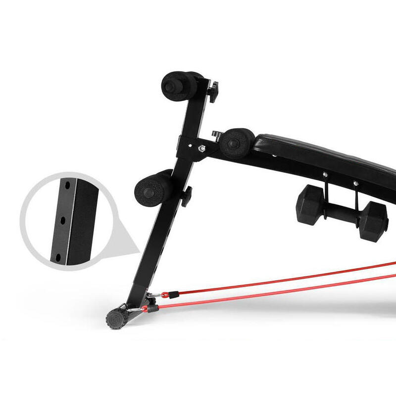 Posilovací lavice na břicho s gumou a činkami TIMELESS TOOLS - Decathlon