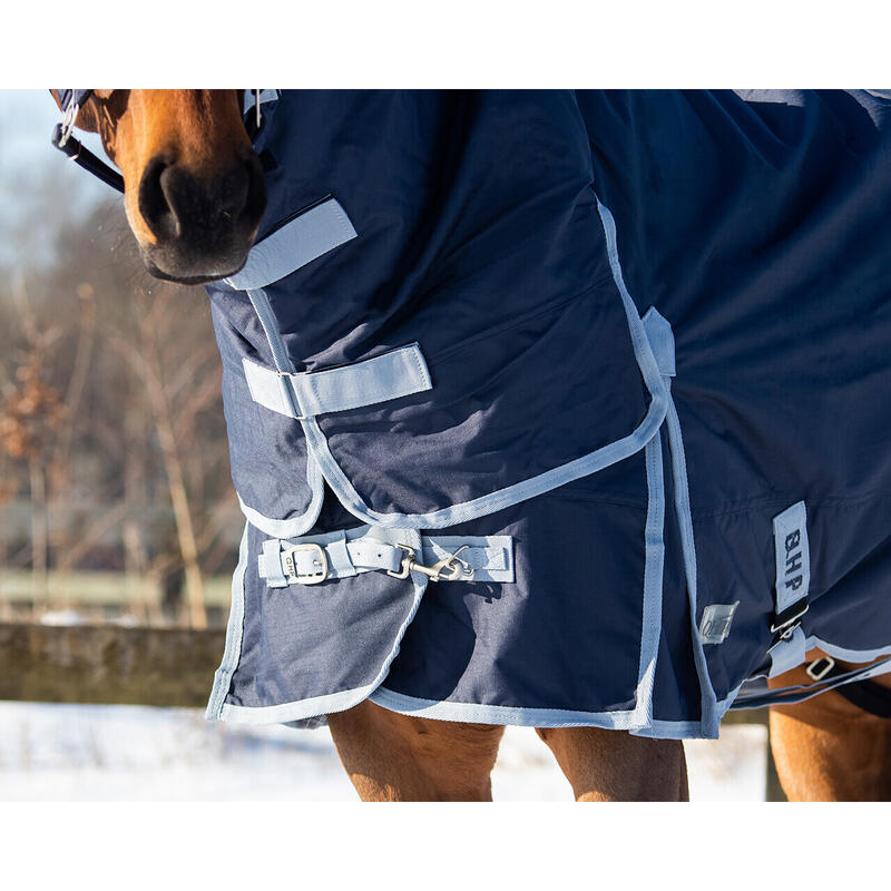 Couverture pour cheval haut couvre-cou intégré QHP Turnout 300 g QHP ...
