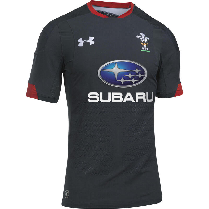 Under Armour Wales WRU Away Gameday Rugby Shirt Adults Grey UNDER ...
