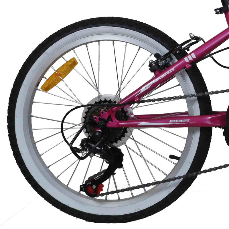 Bicicleta feminina Umit 20" 6 velocidades com suspensão rosa UMIT ...