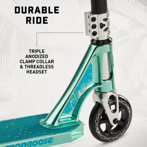 Rise 110 Expert Freestyle Scooter Teal/Black MONGOOSE | Decathlon