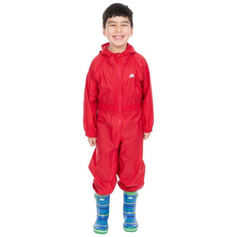 TRESPASS Kinderen/Kinderenknop Regenpak (Rood) | Decathlon