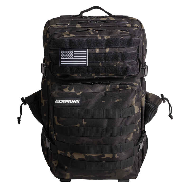 Backpack Elitex Training V1 Black Camo 45L Carry-On Water-Repellent ...