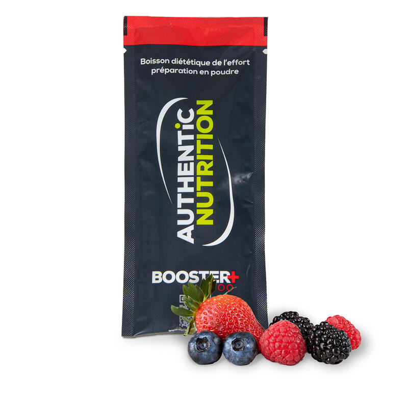 Boisson énergétique isotonique - Sachet Booster+ 40 gr Pêche AUTHENTIC ...