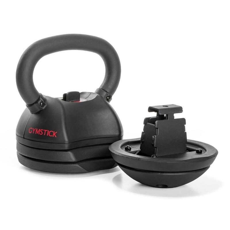 Quick-Lock Kettlebell Kettlebell réglable 4,5 à 13,5 kg GYMSTICK ...