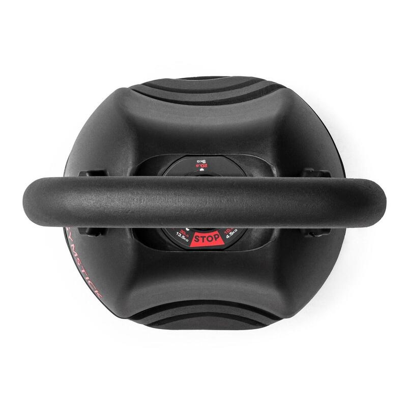 Quick-Lock Kettlebell Kettlebell réglable 4,5 à 13,5 kg GYMSTICK ...