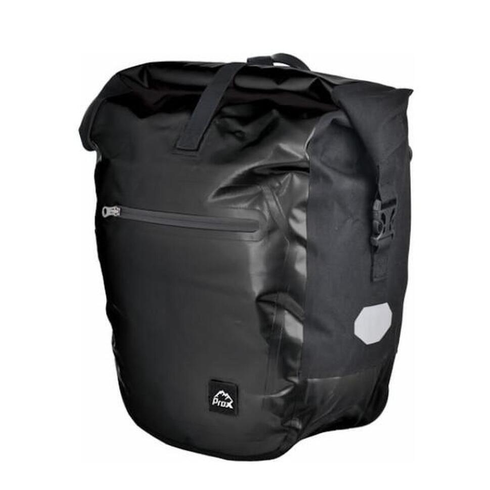 Fietstas - Enkel 20 liter - Waterdicht - Zwart | PROX | Decathlon.nl