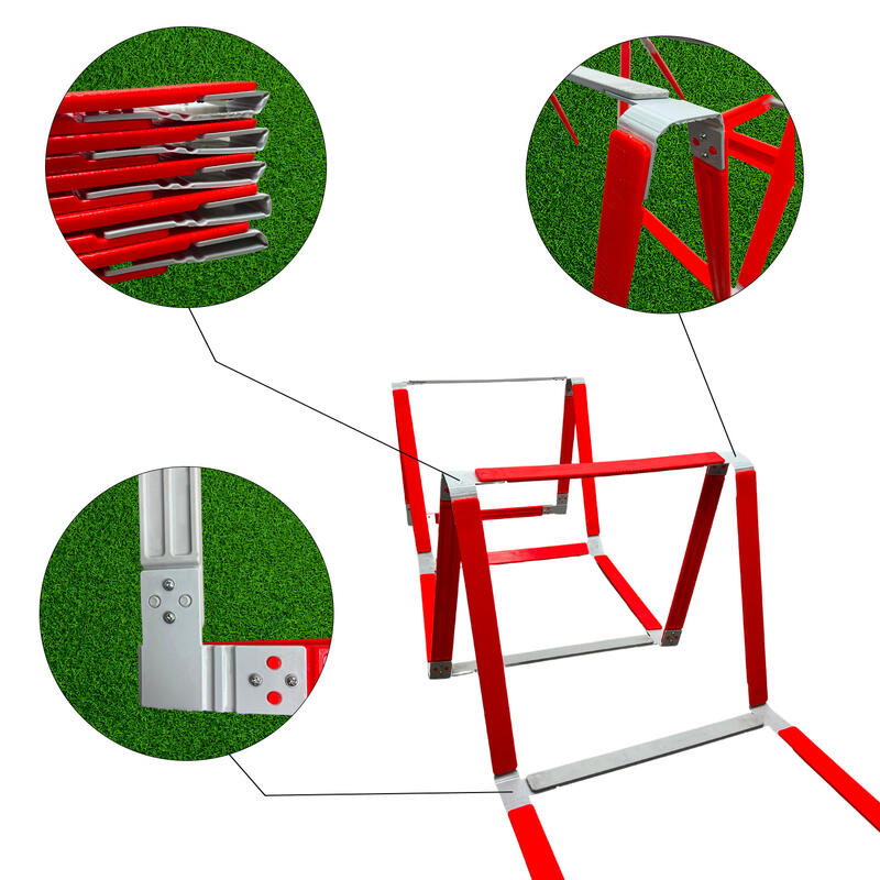 Échelle de rythme carrée - 5m - Rouge WANTALIS | Decathlon