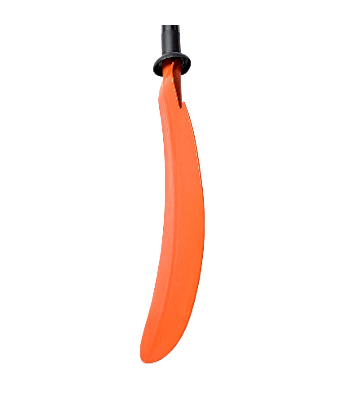 Pagaie kayak aluminium monobloc 220 cm orange – asymétrique 50 ...