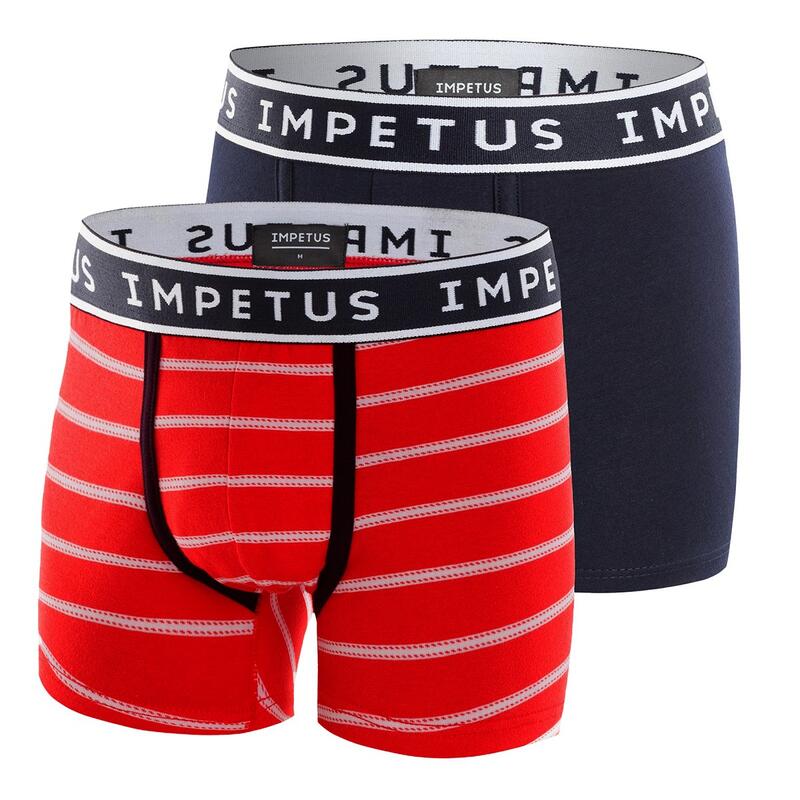 IMPETUS JUNIOR Set van 2 katoenen boxershorts | Decathlon