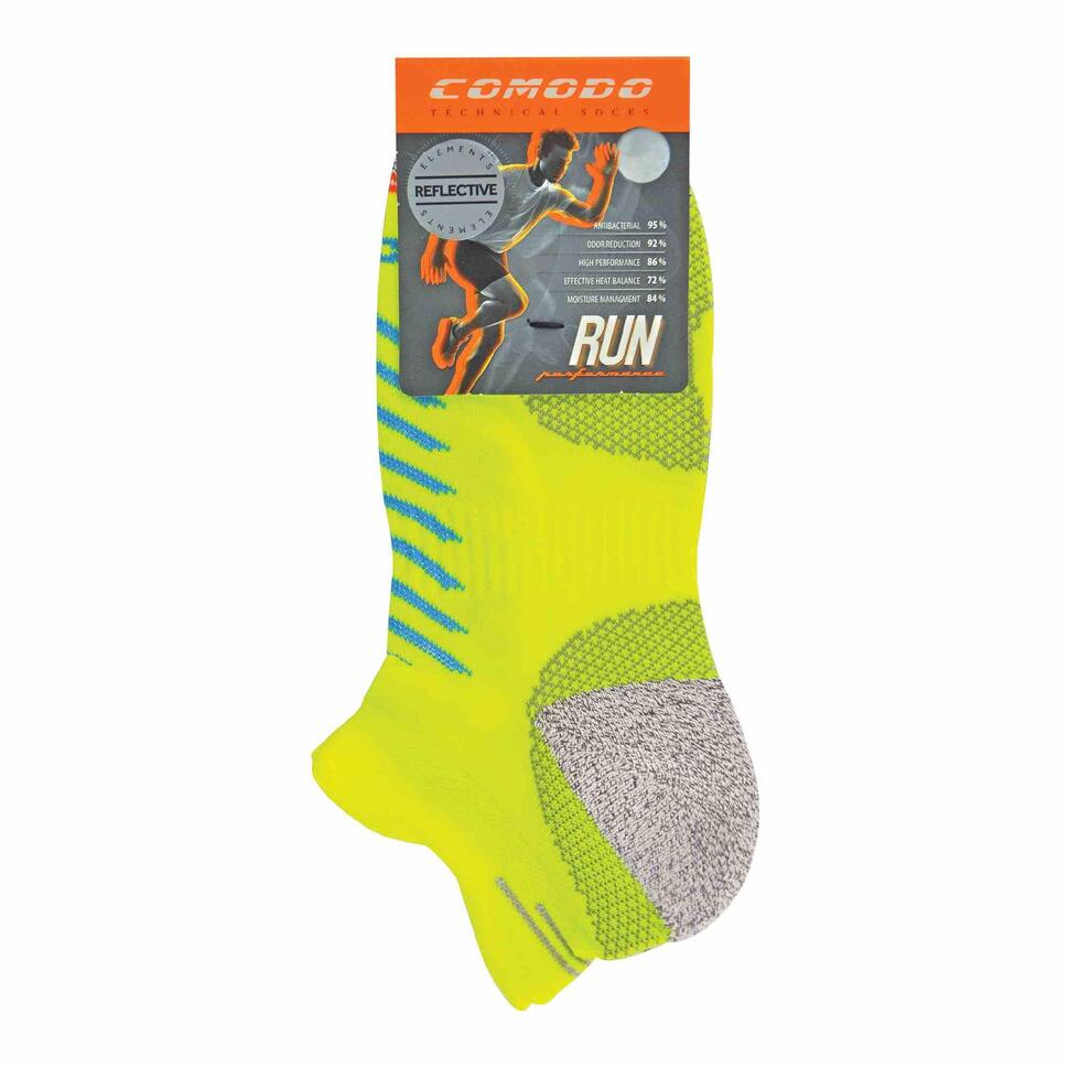 1 Pack Hi Viz Reflective Coolmax Unisex Running Socks for Summer | Decathlon
