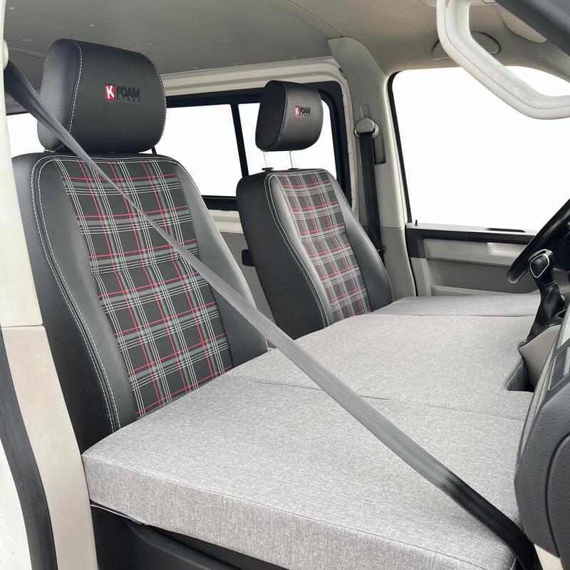 Opvouwbaar front camper bed matras voor Volkswagen T4, T5 en T6 | K ...