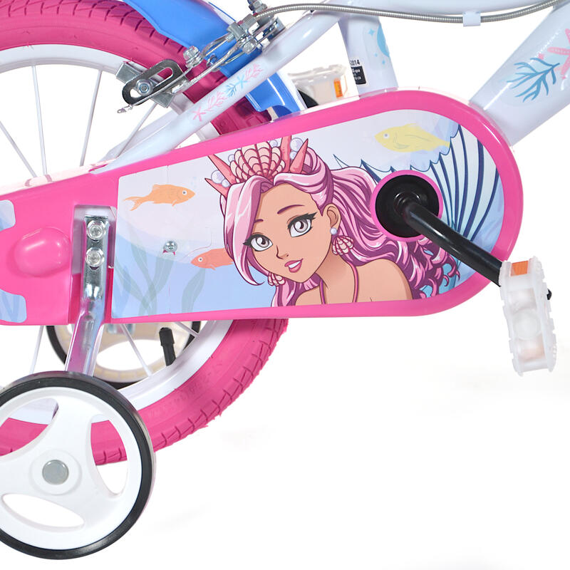 Dino Mermaid Kids Bike - 14in Wheel DINO BIKES - Decathlon