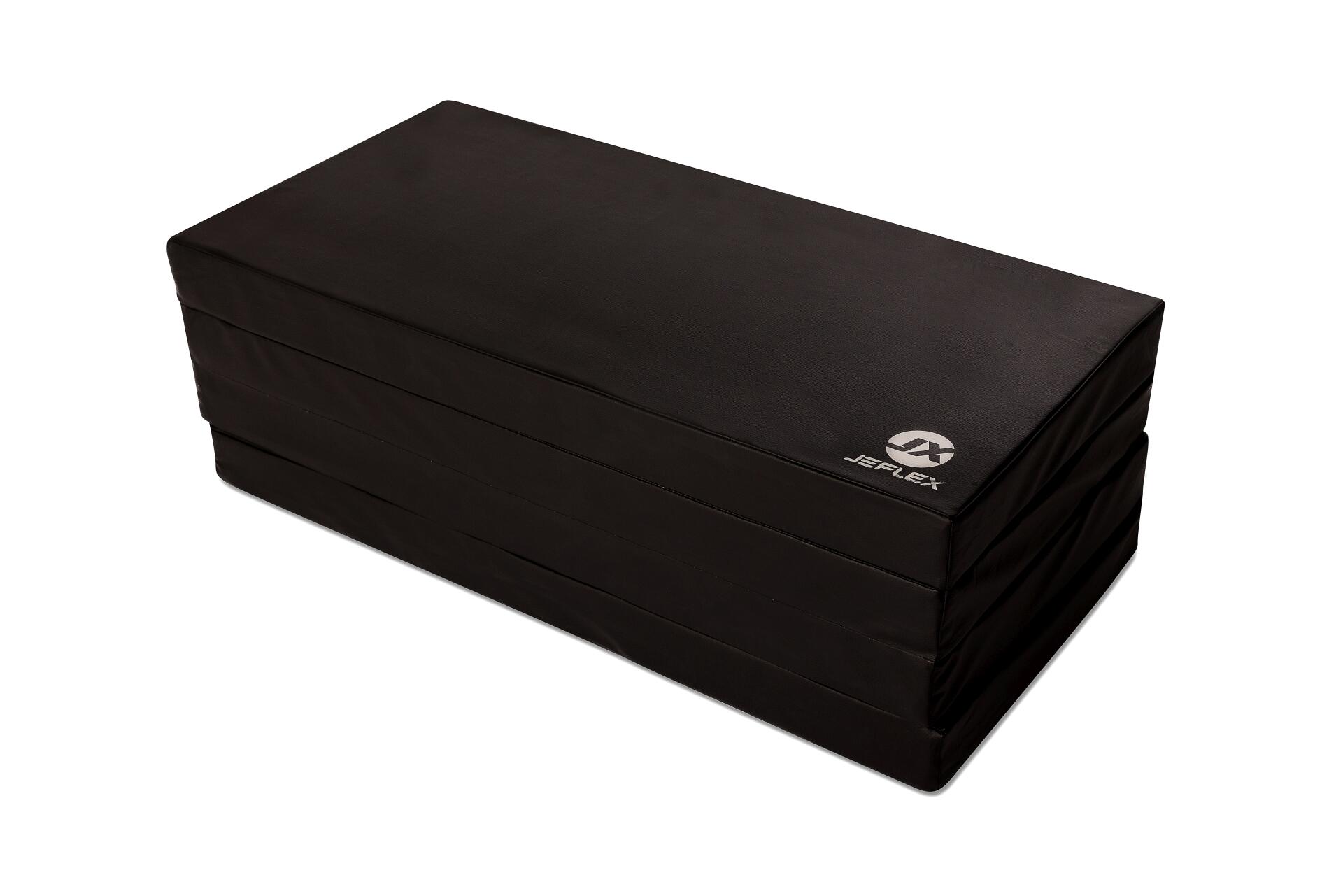 Colchoneta de gimnasia plegable Jeflex de 200 x 100 x 8 cm, color negro ...