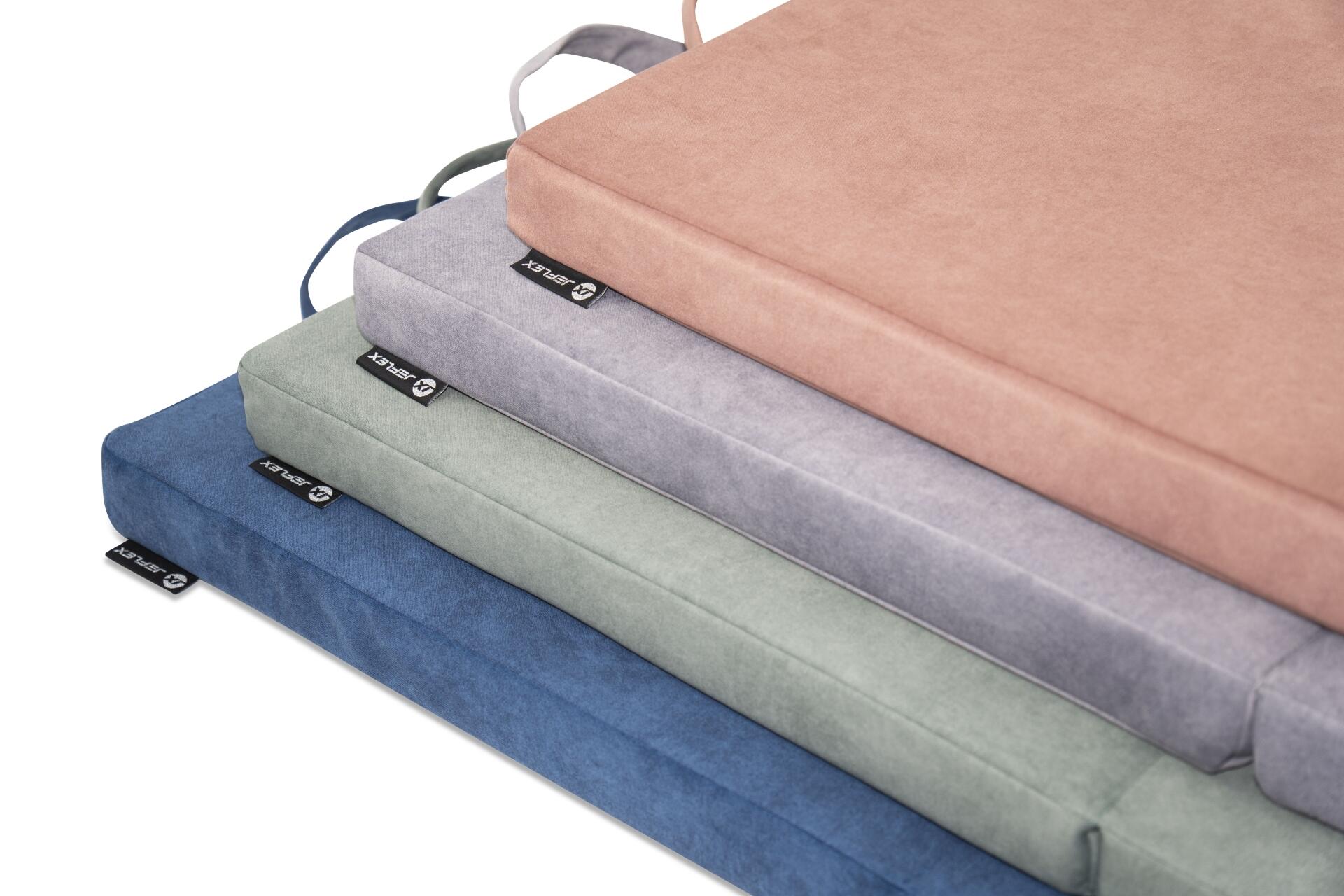 Speelmat Sportmat VELVET DELUXE 120 x 120 x 6 cm blau OEKO-TEX, Jeflex ...