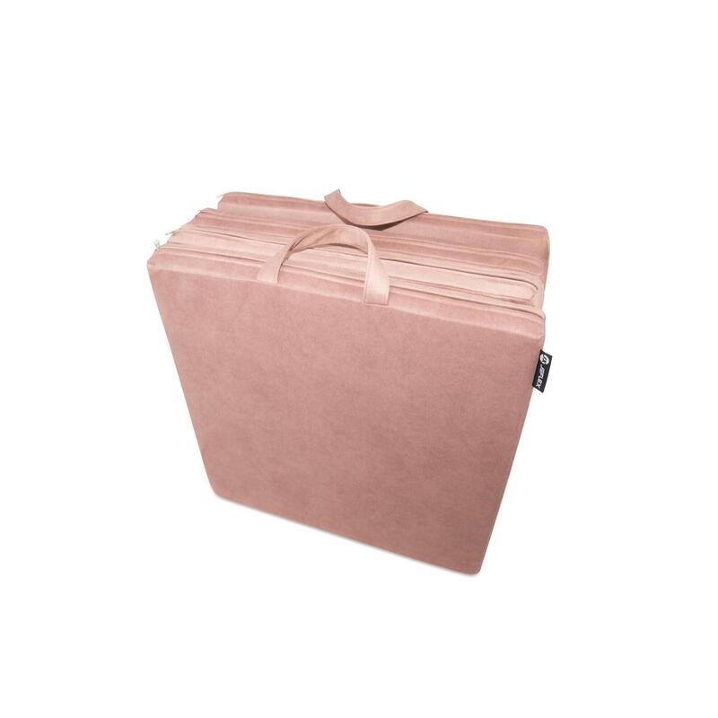 Spielmatte Turnmatte VELVET DELUXE 120 x 120 x 6 cm rosa OEKO-TEX ...