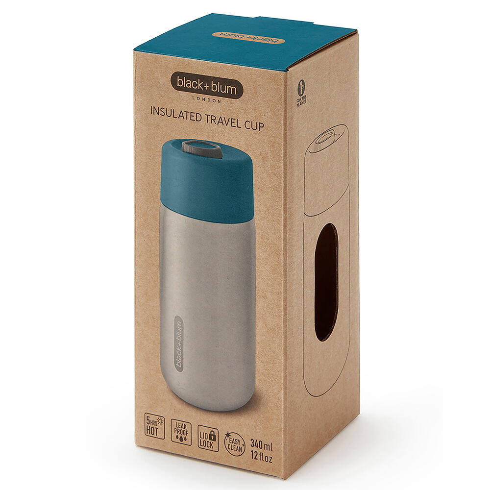 Black+Blum Insulated Travel Cup 340ml Ocean BLACK + BLUM | Decathlon