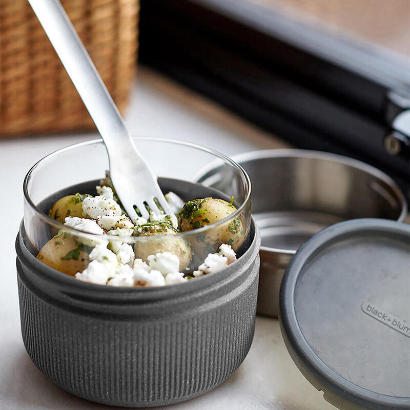 Black+Blum Glass Lunch Bowl 600ml Slate BLACK + BLUM - Decathlon