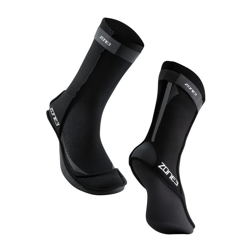 Neoprene Socks Adult BLACK/REFLECTIVE SILVER | Decathlon