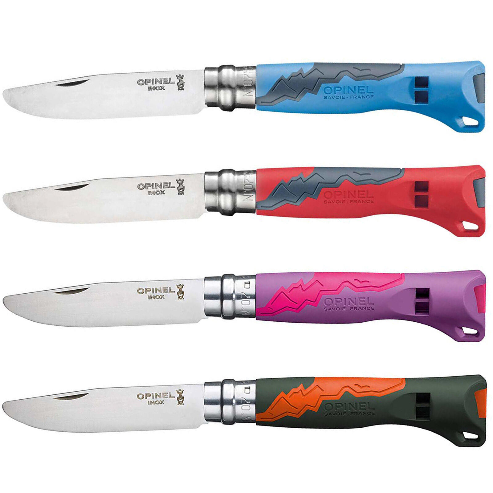 Couteau de poche pour enfants Outdoor Schnitz pliant rond sifflet en ...