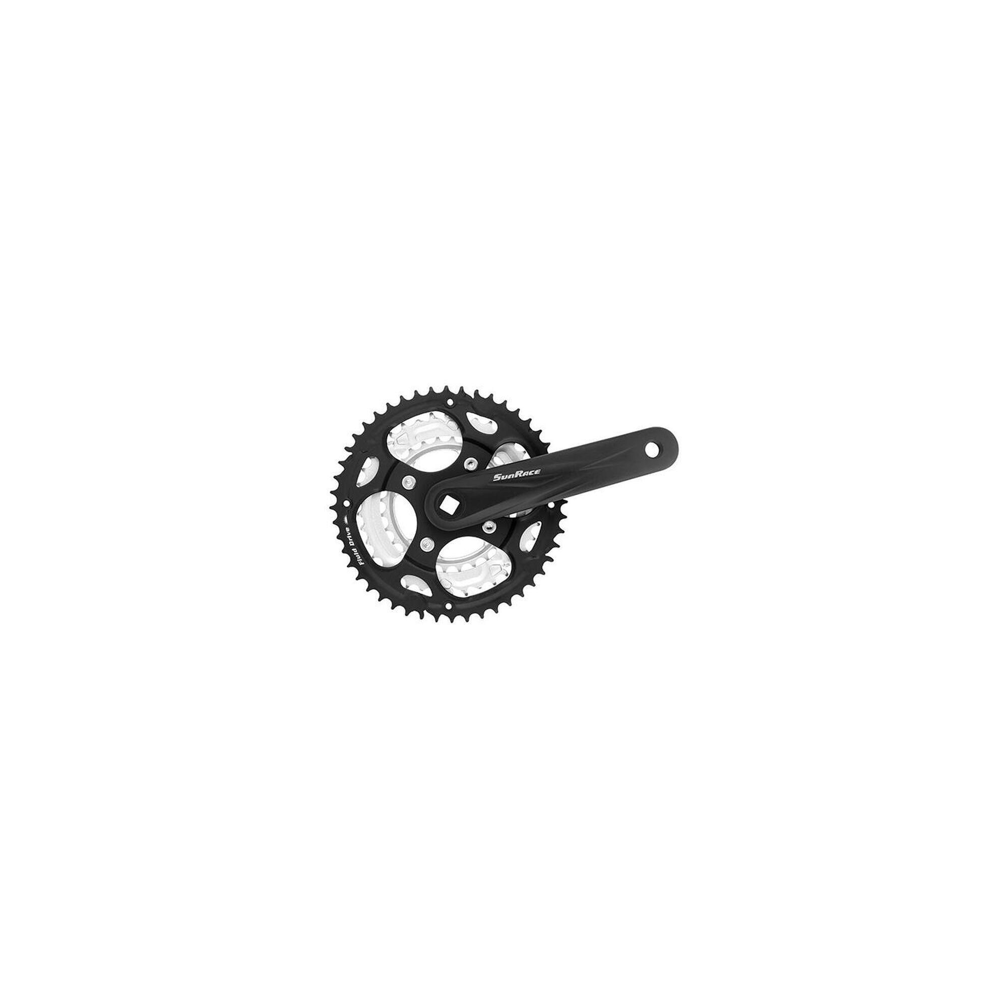 SunRace Triple Front Chainset M300 48-38-28T 7-8 speed SUNRACE | Decathlon