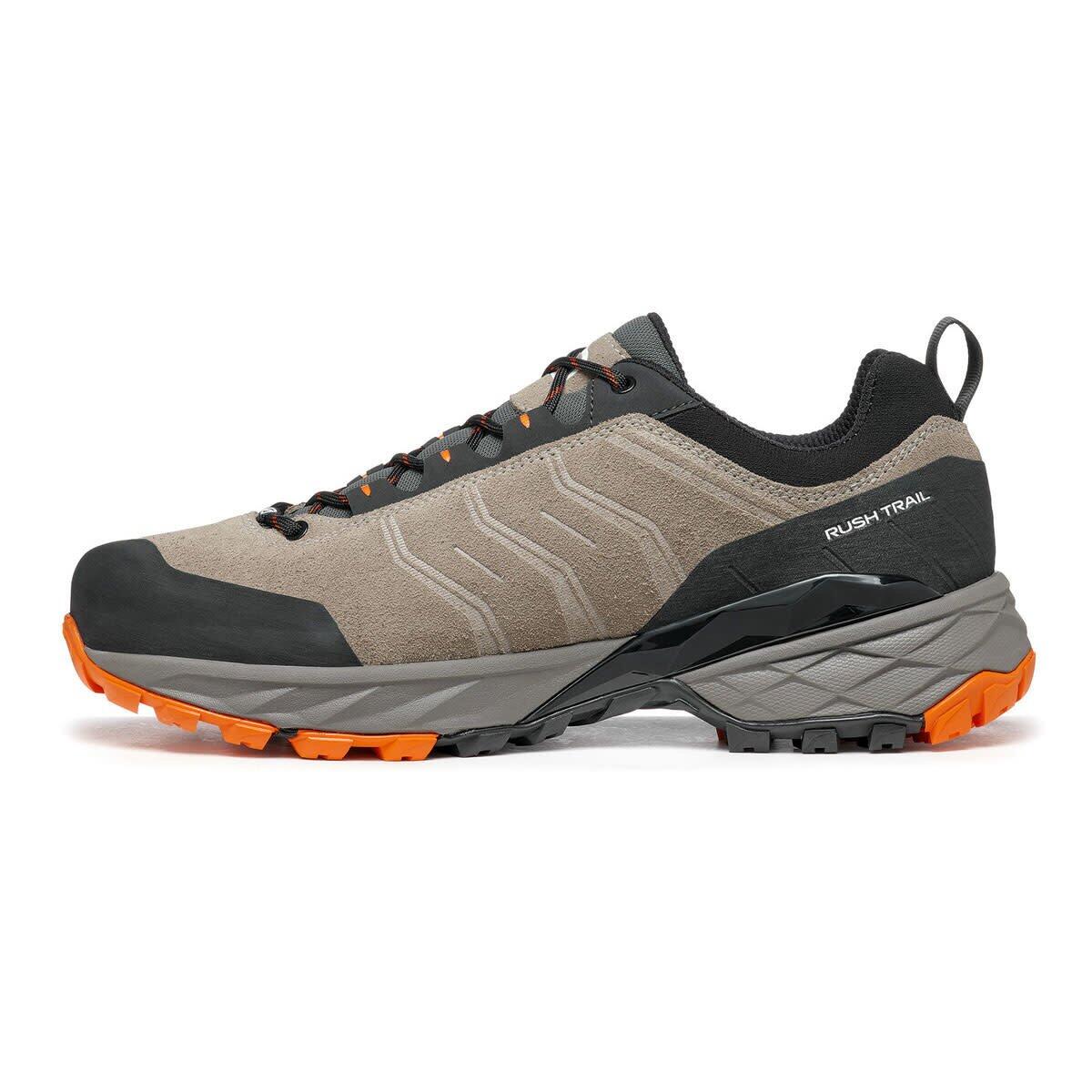 Wandelschoenen Heren - SCARPA Rush Trail GTX - Taupe/Mango | Decathlon