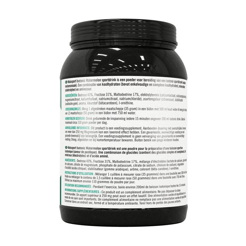 Isotone Sportdrank Isotonic Sportdrink Watermelon pot 1kg | NATUSPORT ...