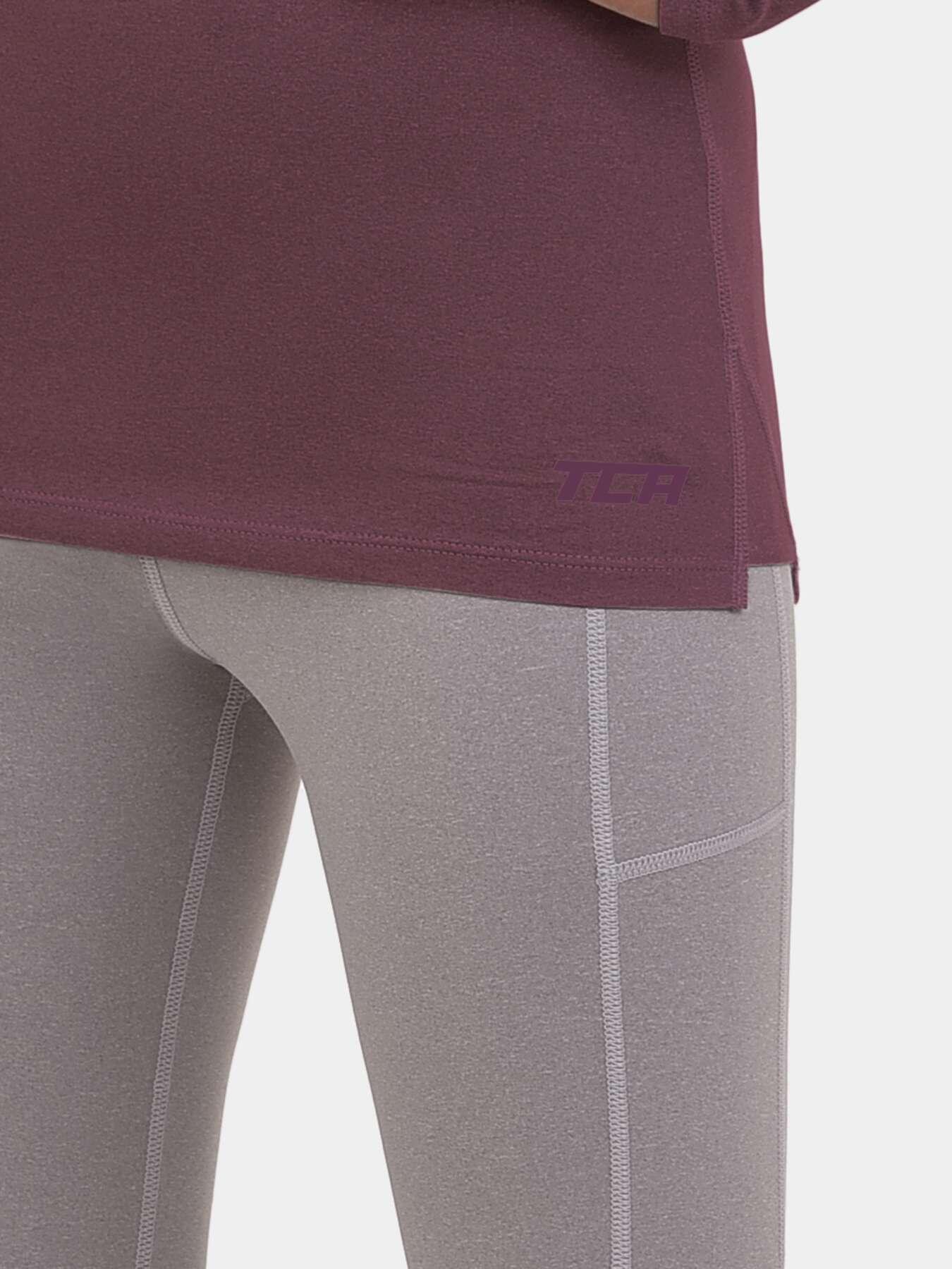 Girls' Super Thermal Base Layer Top - Prune Marl TCA | Decathlon