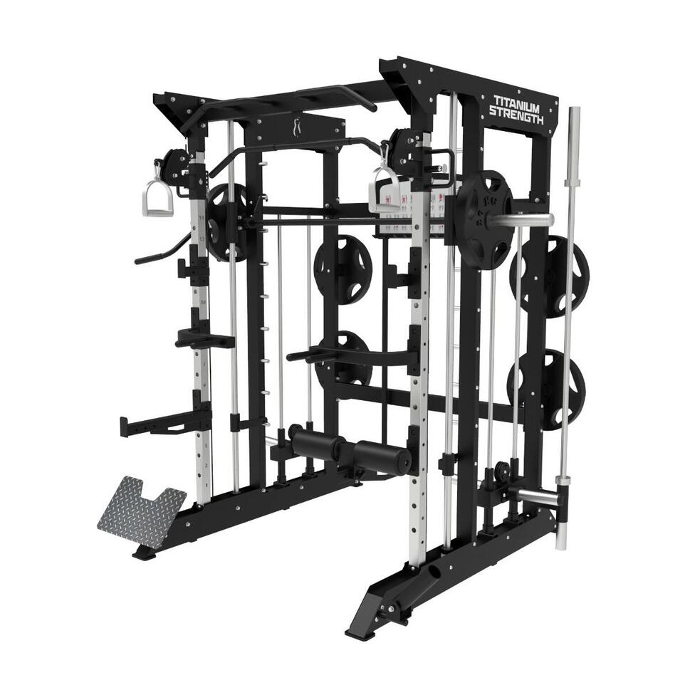 TITANIUM STRENGTH Titanium Strength Black Series B100 V2 Smith Machine ...