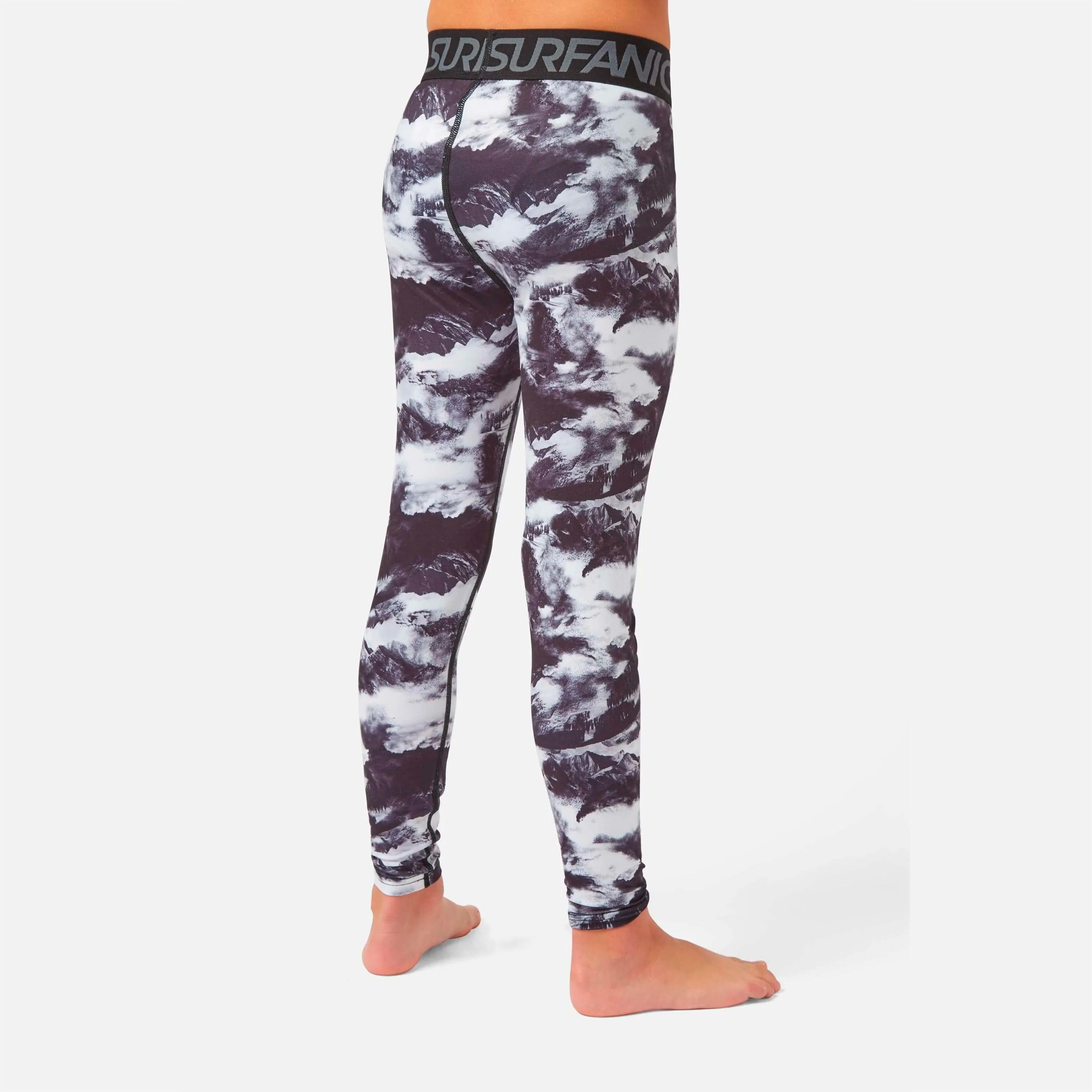 Bodyfit Limited Edition Long John White Out Print SURFANIC Decathlon