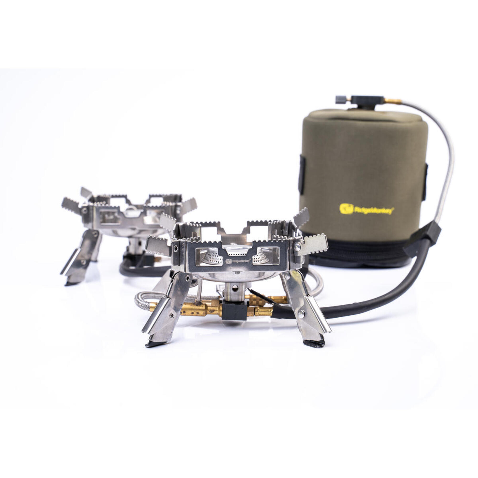 RidgeMonkey Quad Connect Stove Pro Mini Full Kit (RM188) - Decathlon