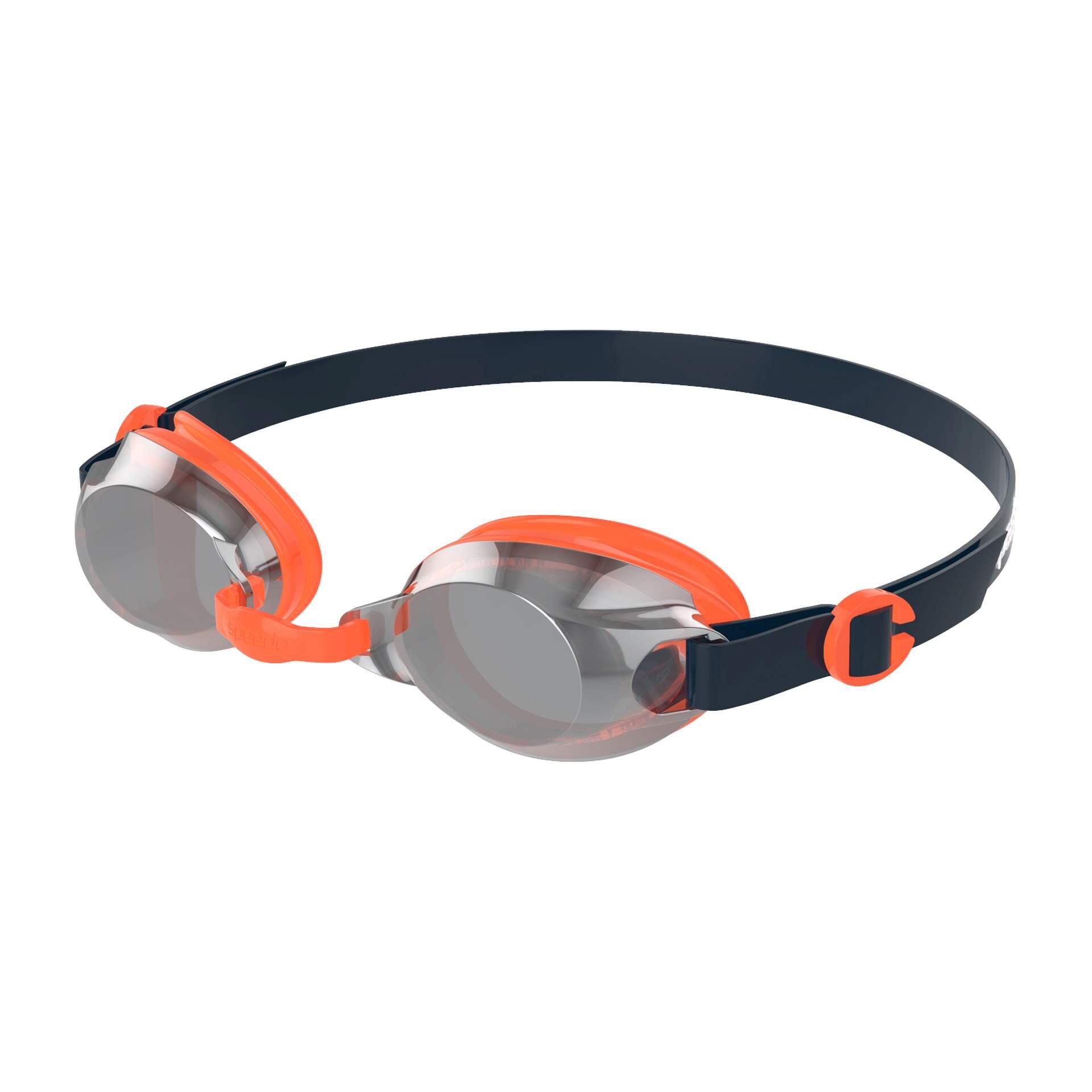 Speedo Jet Junior Mirrored Goggles - Navy / Orange / Chrome SPEEDO ...
