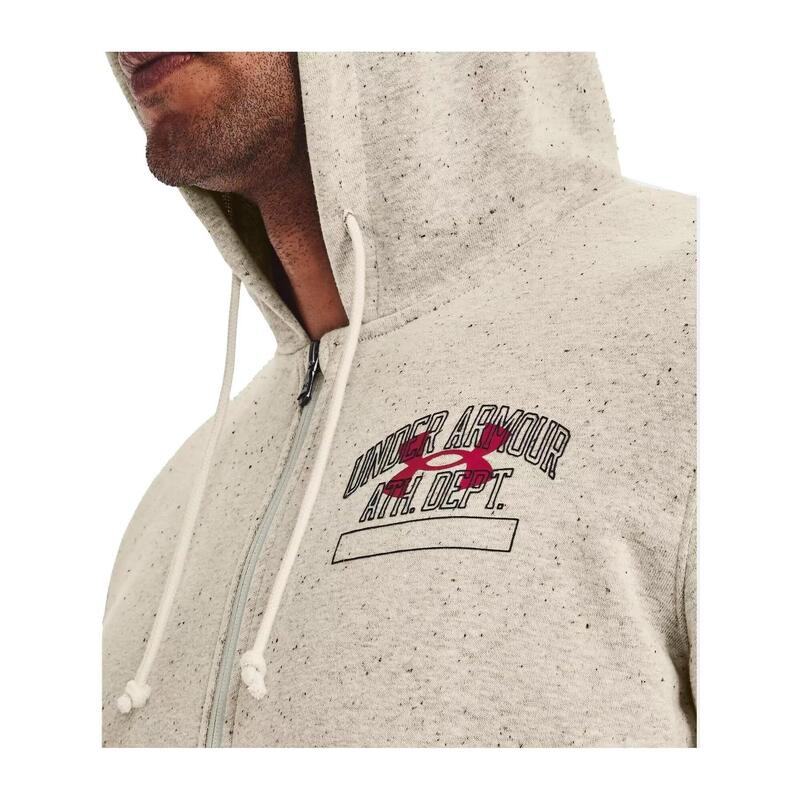 UNDER ARMOUR - Pulover cu gluga UA Rival Try Athlc Dep FZ HD - nisip ...