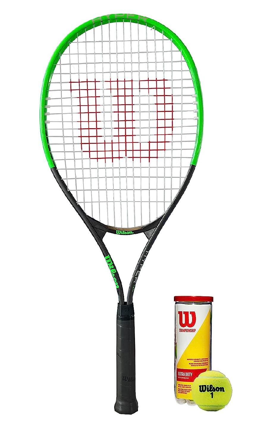 Wilson Hyper Feel Tennis Racket & 3 Wilson Championship Tennis Balls ...
