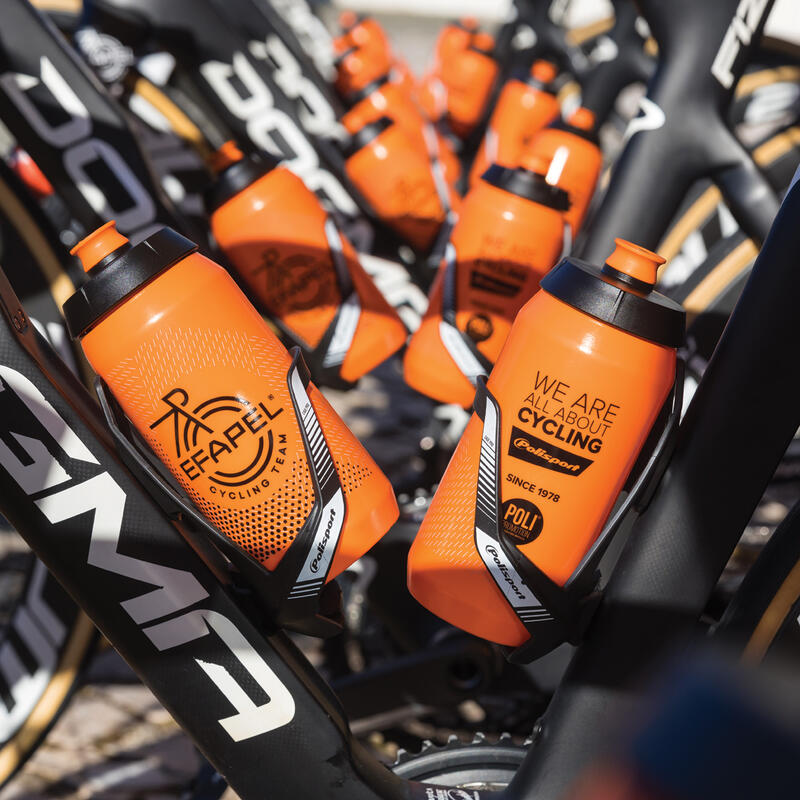 Porta-Bidon PRO Preto e fluo POLISPORT - Decathlon