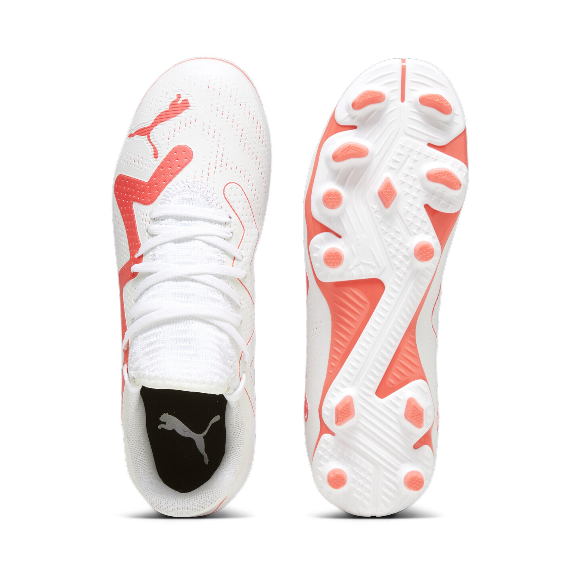 FUTURE PLAY FG/AG voetbalschoenen voor jongeren PUMA White Fire Orchid ...