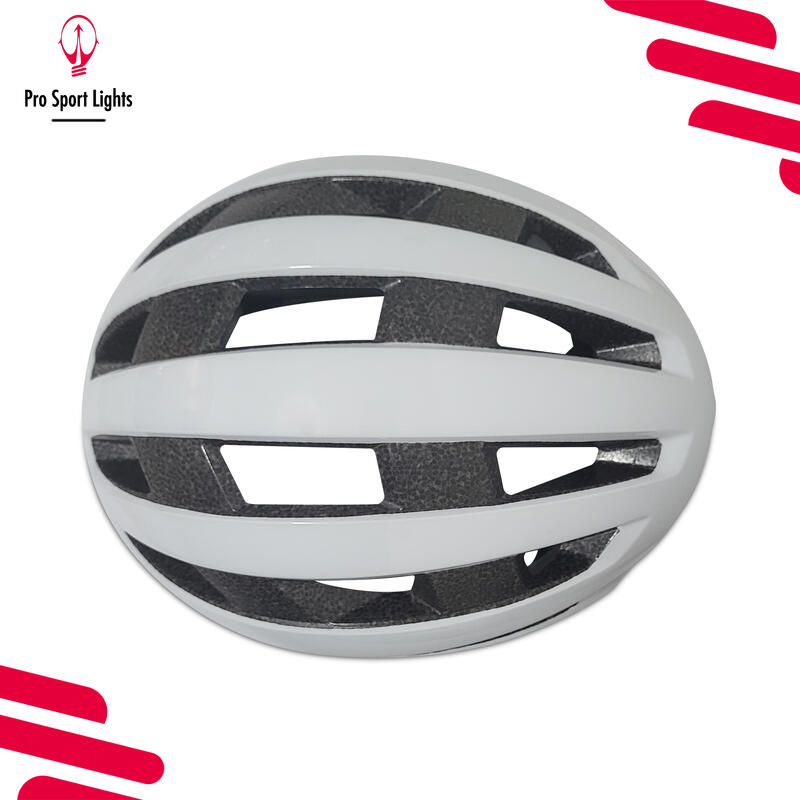 PRO SPORT LIGHTS Fietshelm Racefiets Wit Dames/Heren | Decathlon