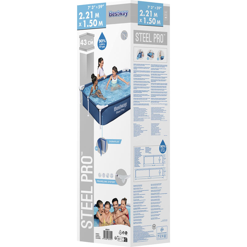 Basen Steel Pro BESTWAY | Decathlon