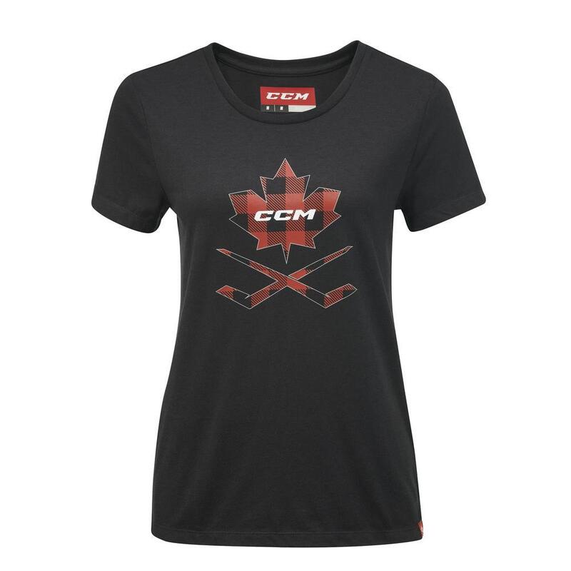 Ccm Women's Ss Plaid Leaf Tee Sr | CCM | Decathlon.nl