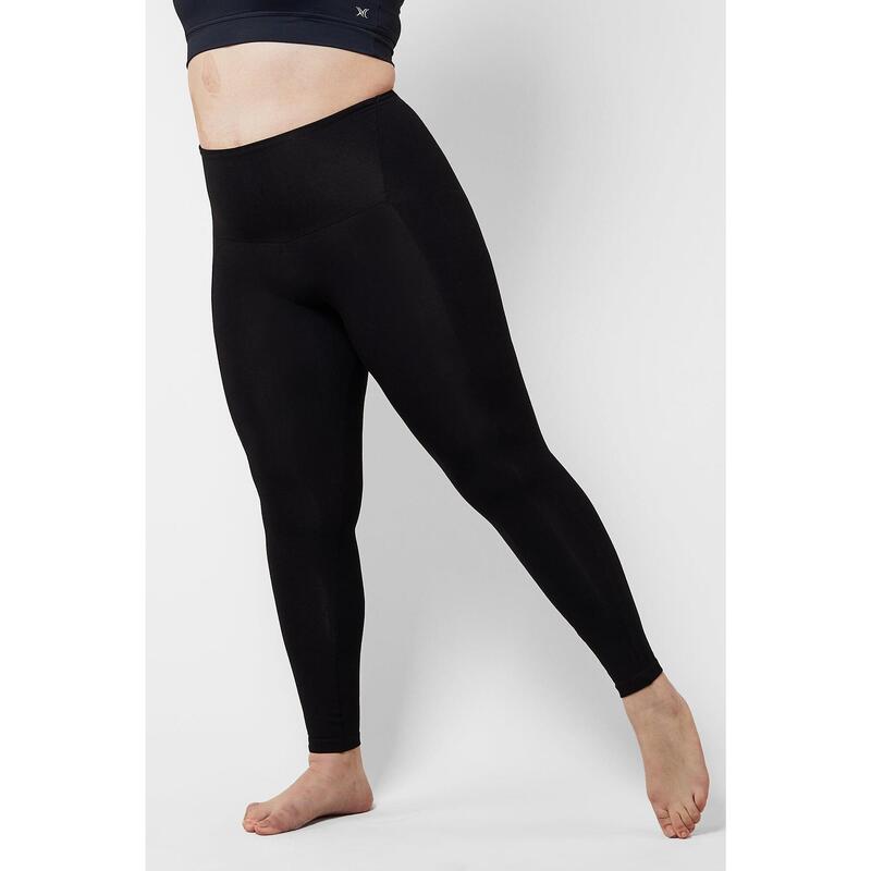 Extra Strong Compression Outer-Thigh Smoothing Leggings with Tummy ...