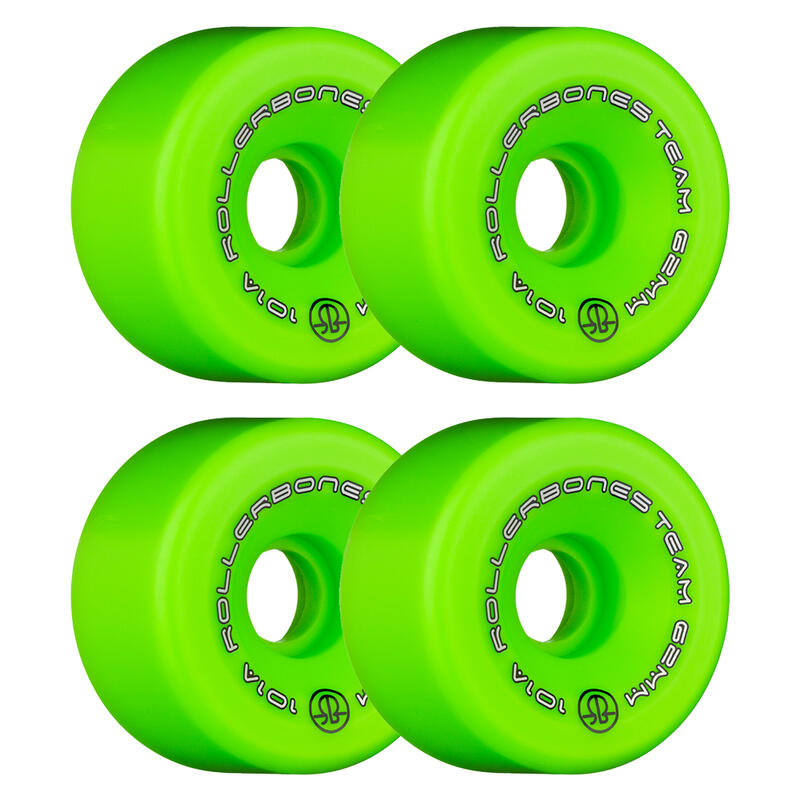ROLLERBONES TEAM LOGO – INDOOR QUAD ROLLER SKATE WHEELS – 62MM 101A ...