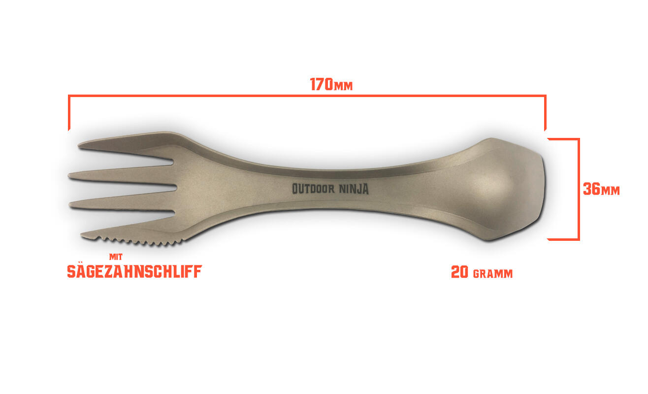 Titan Spork - 3 in 1 Löffel, Gabel, Messer | Decathlon