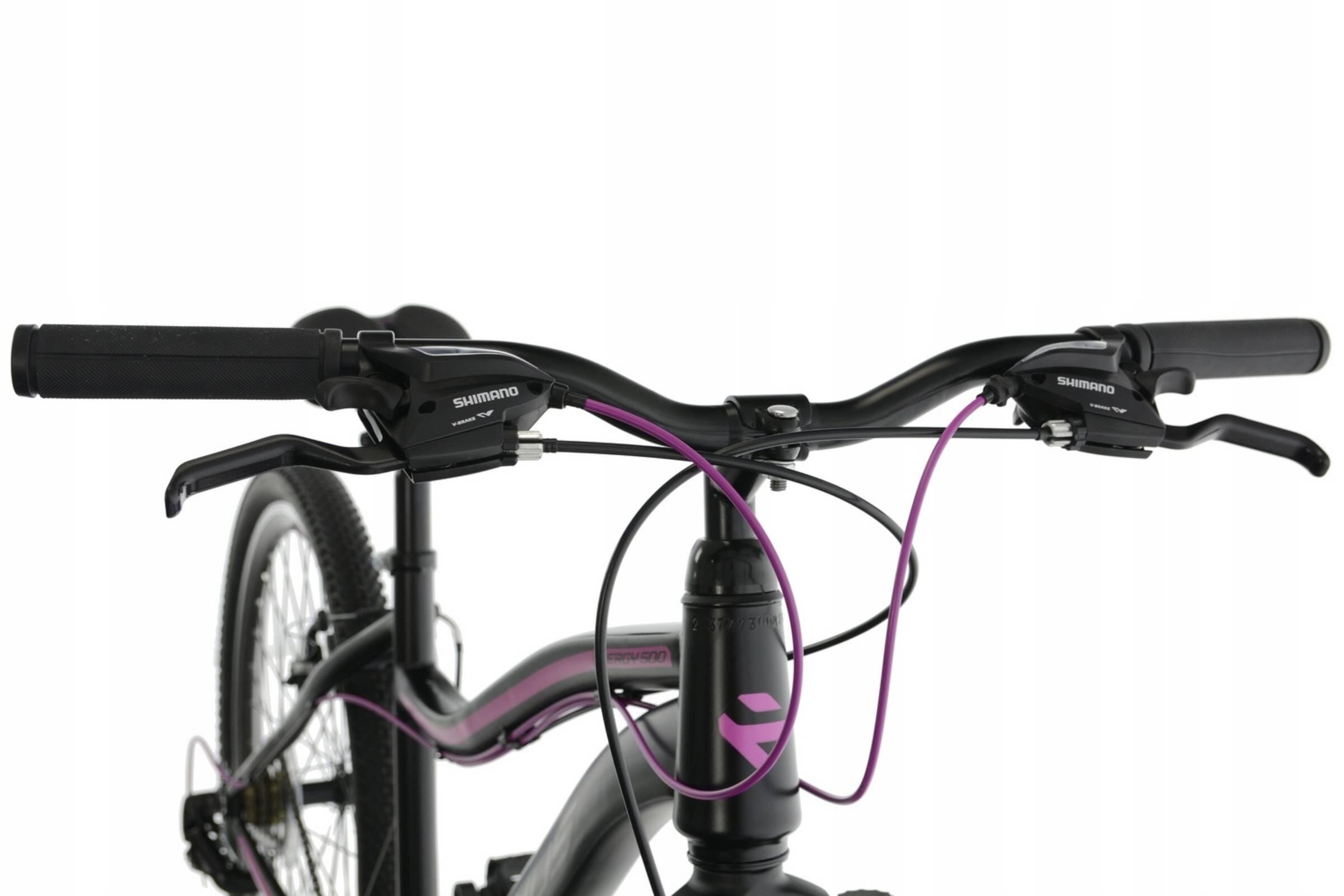 Damenfahrrad Kands Energy 500, 27,5", 150-165 cm, 21 Gänge, Schwarz/Rosa | Decathlon