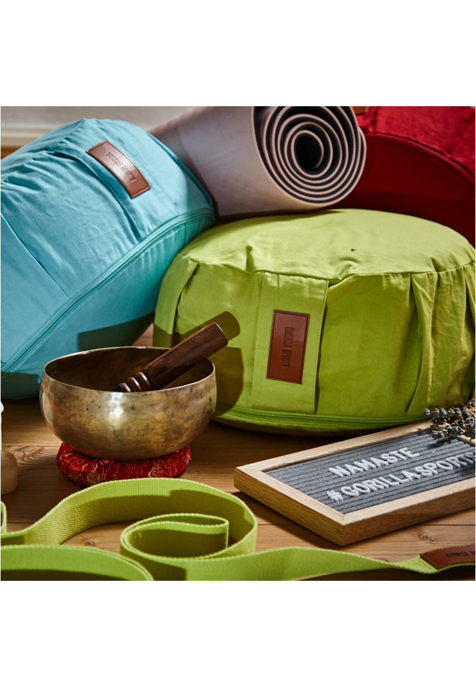 Gorilla Sports Yogakussen - Yoga - Pilates - Limegroen GORILLA SPORTS ...