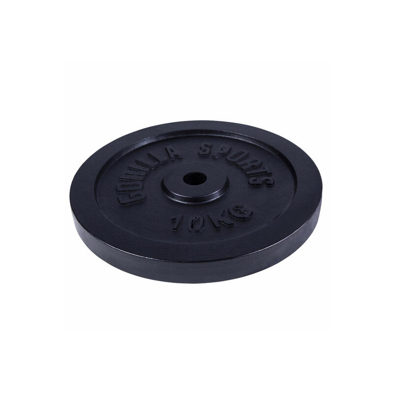 DISQUE DE MUSCULATION FONTE NOIR | DIAM 31MM | AU CHOIX DE 1,25KG À ...