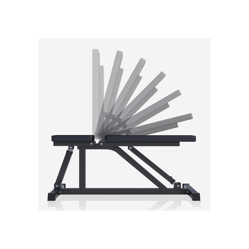 BANC DE MUSCULATION MULTIPOSITIONS | MUSCULATION | NOIR OU BLANC GORILLA SPORTS | Decathlon