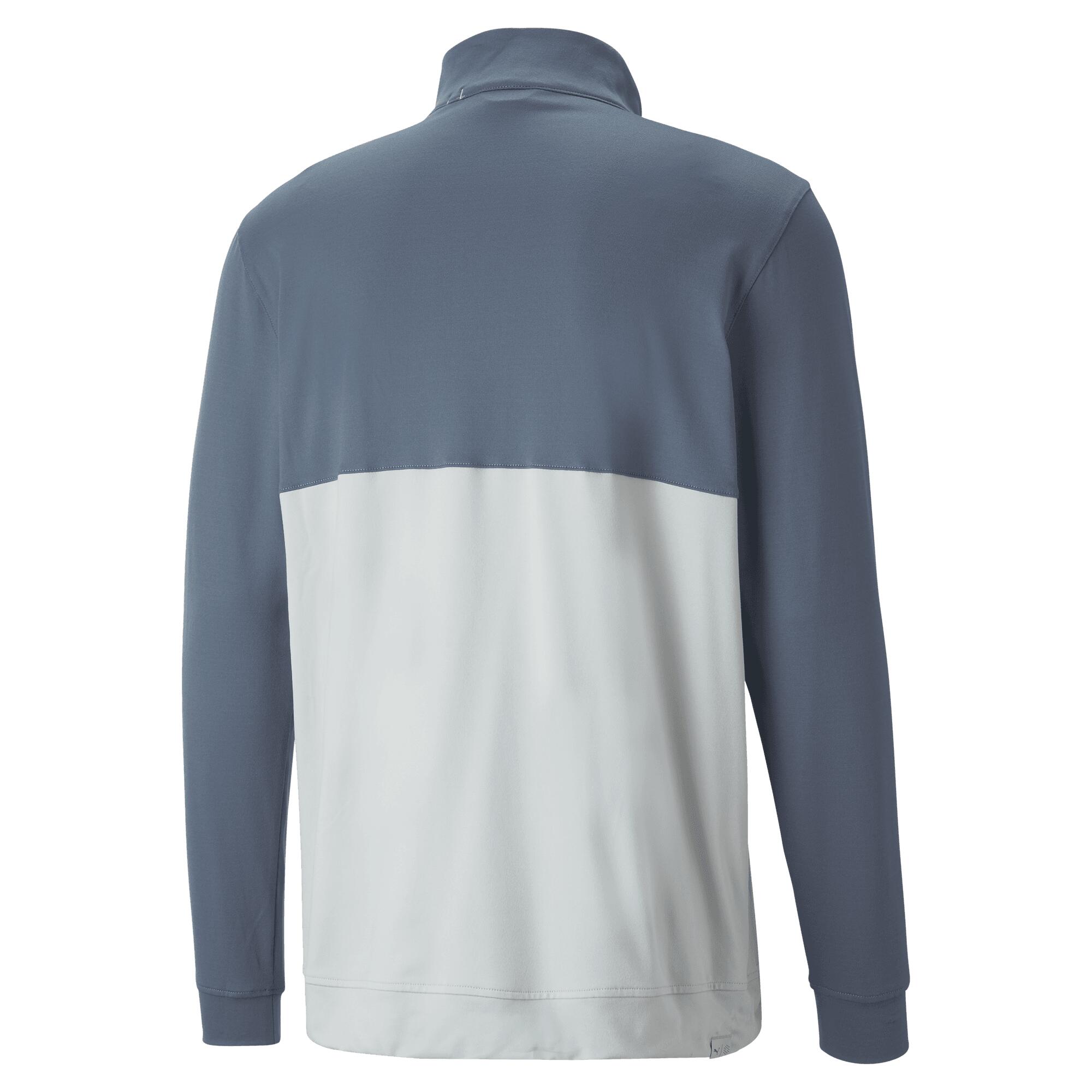 Puma Gamer Colorblock 1/4 Zip - Evening Sky/High Rise | Decathlon